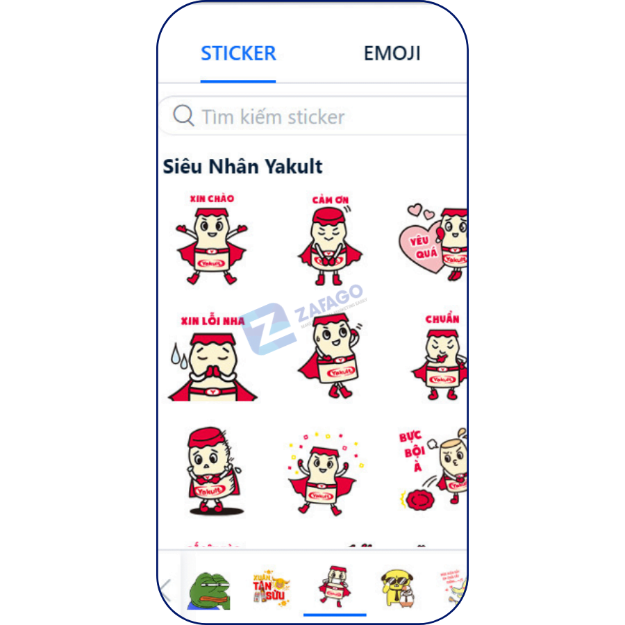 Zalo OA & Stickers - Zafago Agency