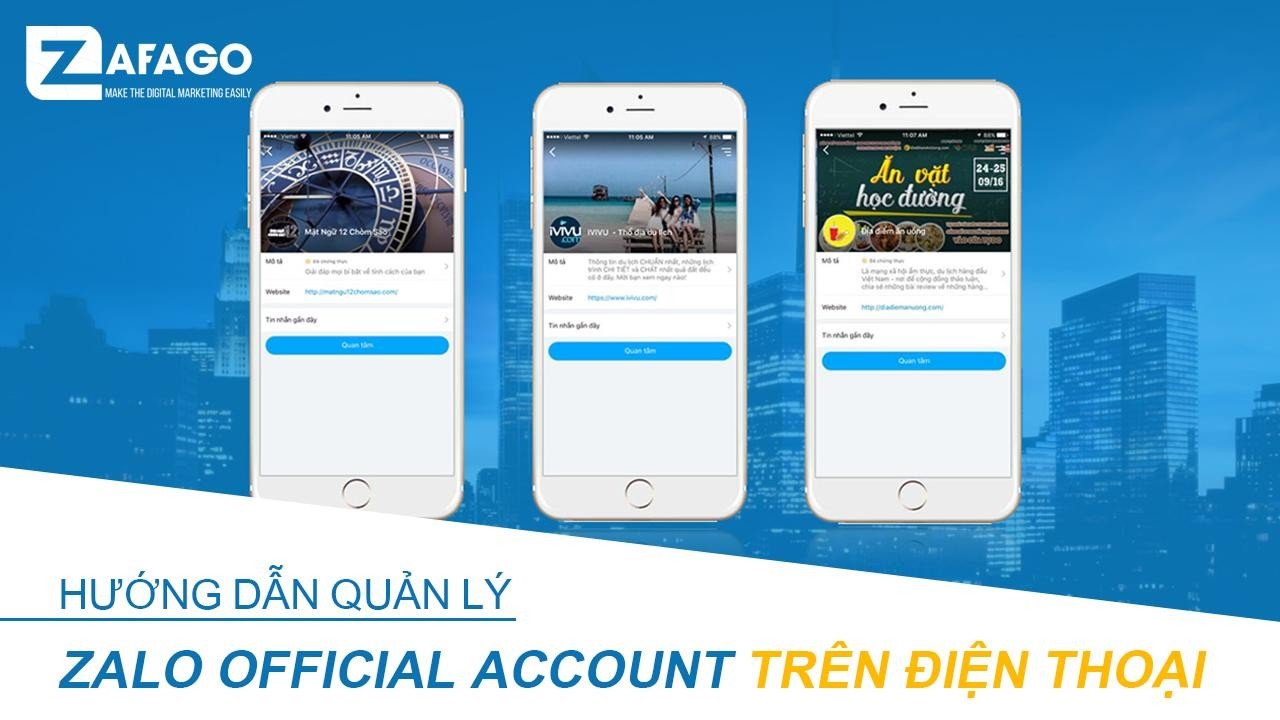 Hướng dẫn Quản Lý Zalo Official Account trên điện thoại mới nhất - Zafago Agency - Phòng ...